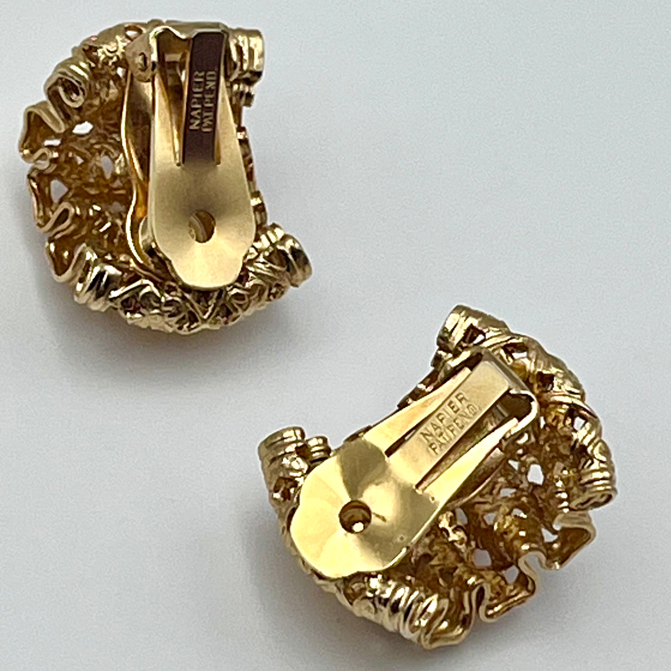 1960s Napier Pat. Pend Clip Earrings – Retro Kandy Vintage