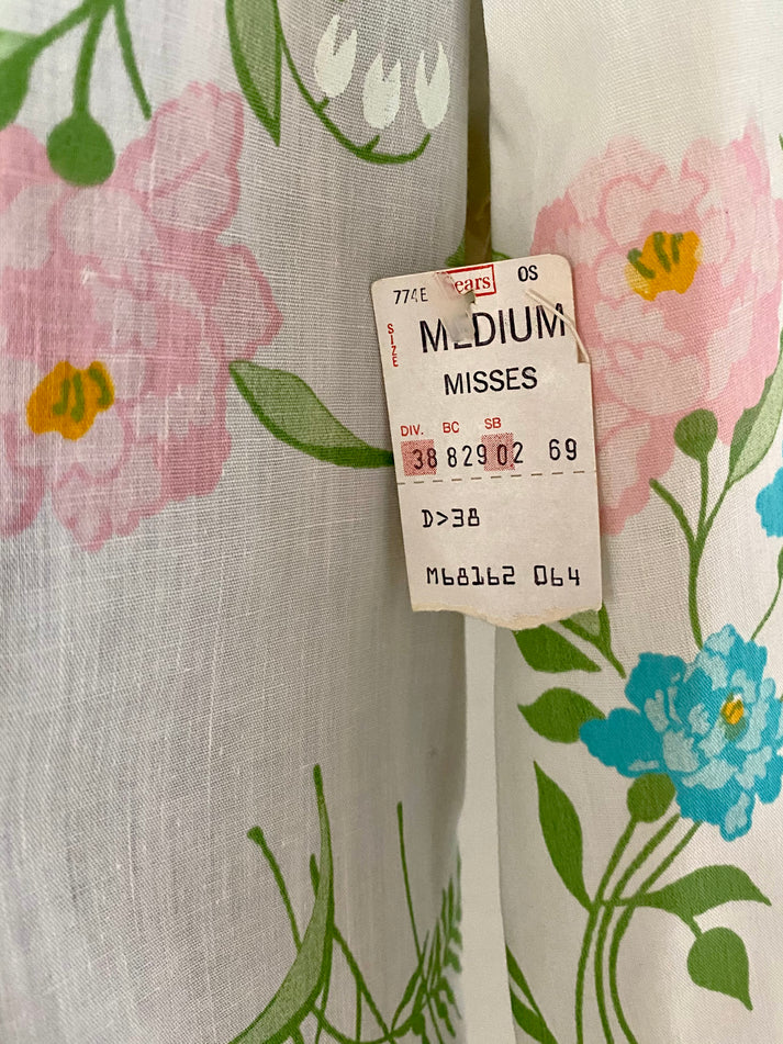Late 60s/ Early 70s Sears Flowered Robe- New! – Retro Kandy Vintage