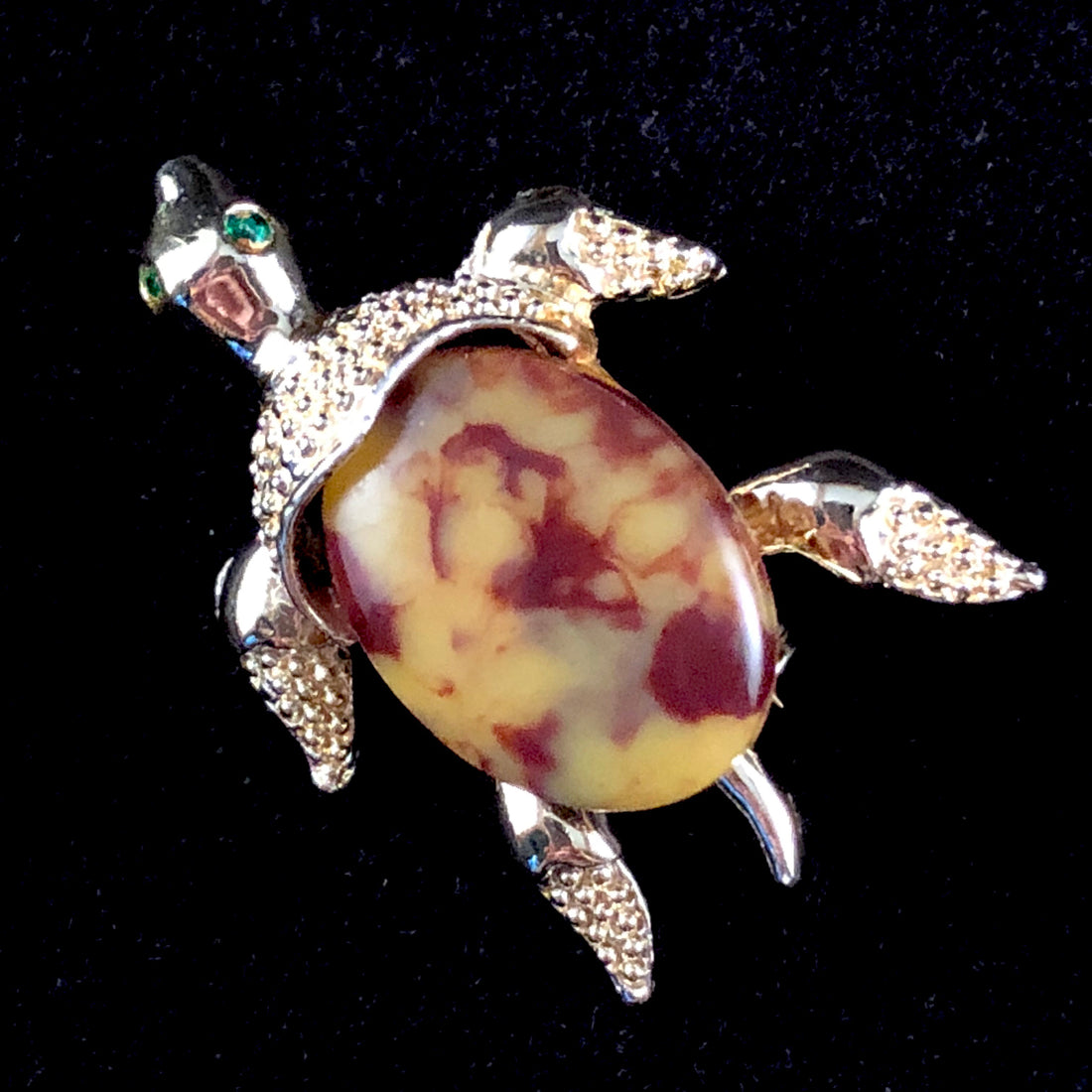 Late 60s/ Early 70s Gerry’s Stone Turtle Pin – Retro Kandy Vintage