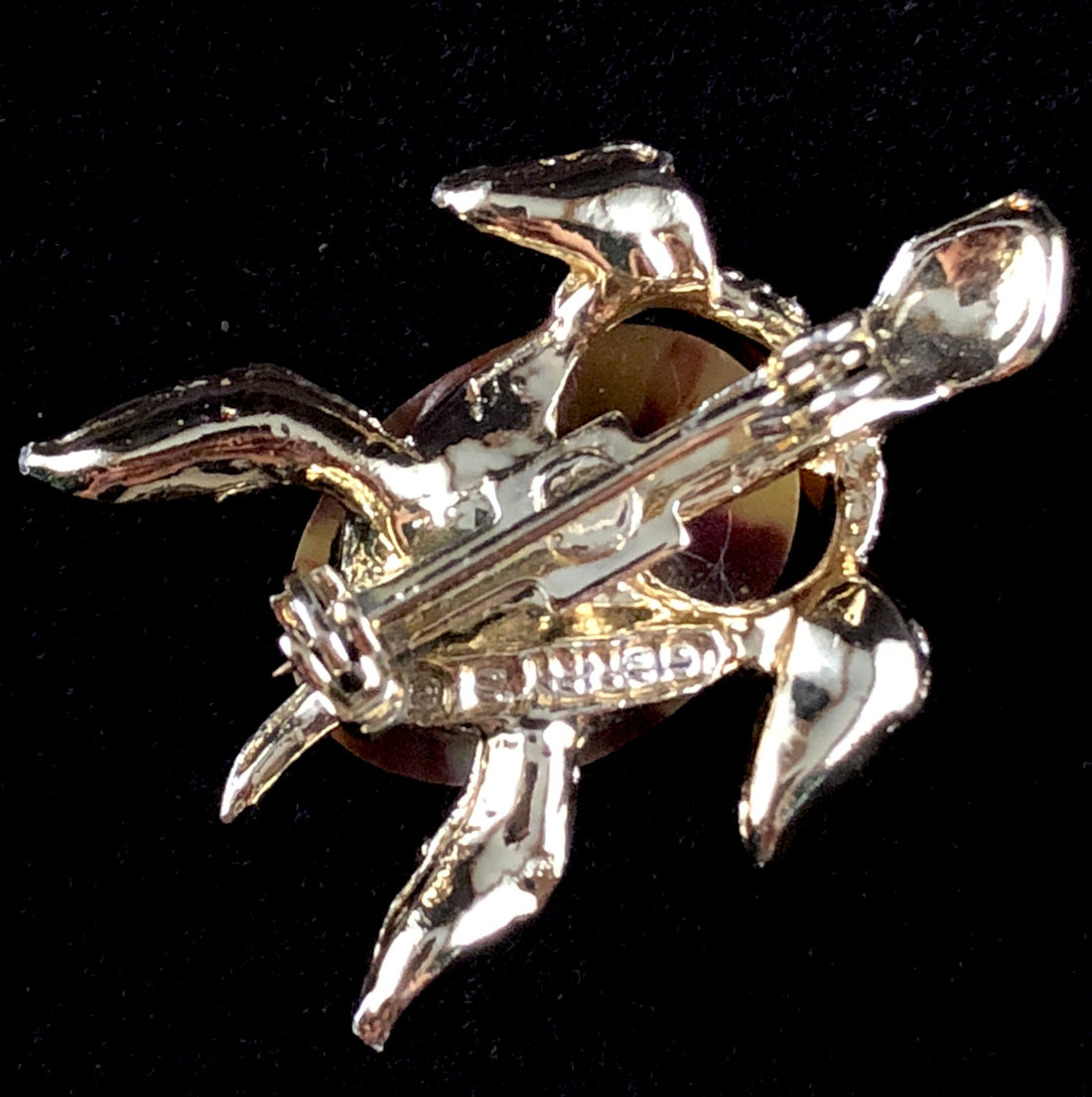 Late 60s/ Early 70s Gerry’s Stone Turtle Pin – Retro Kandy Vintage